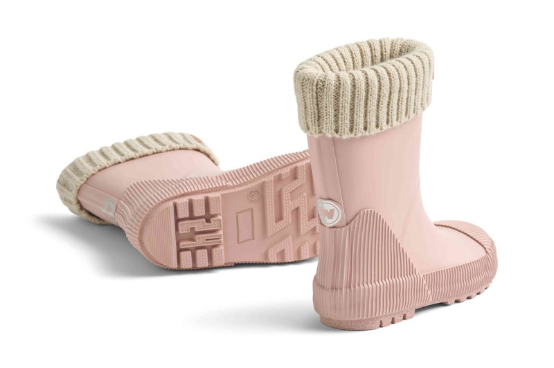wheat thermo rubber boots rose powder – kodomo