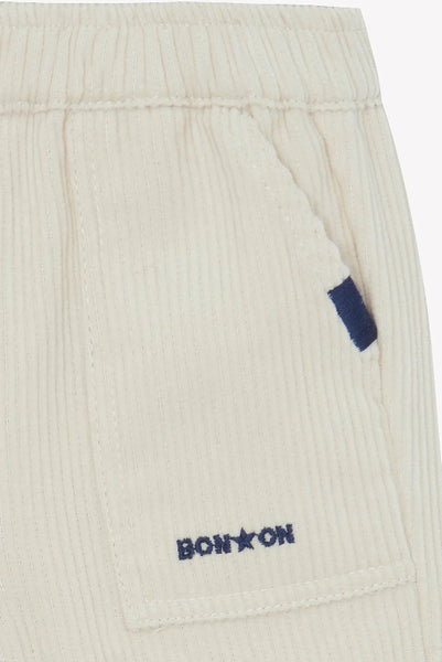bonton darius baby trousers ecru – kodomo