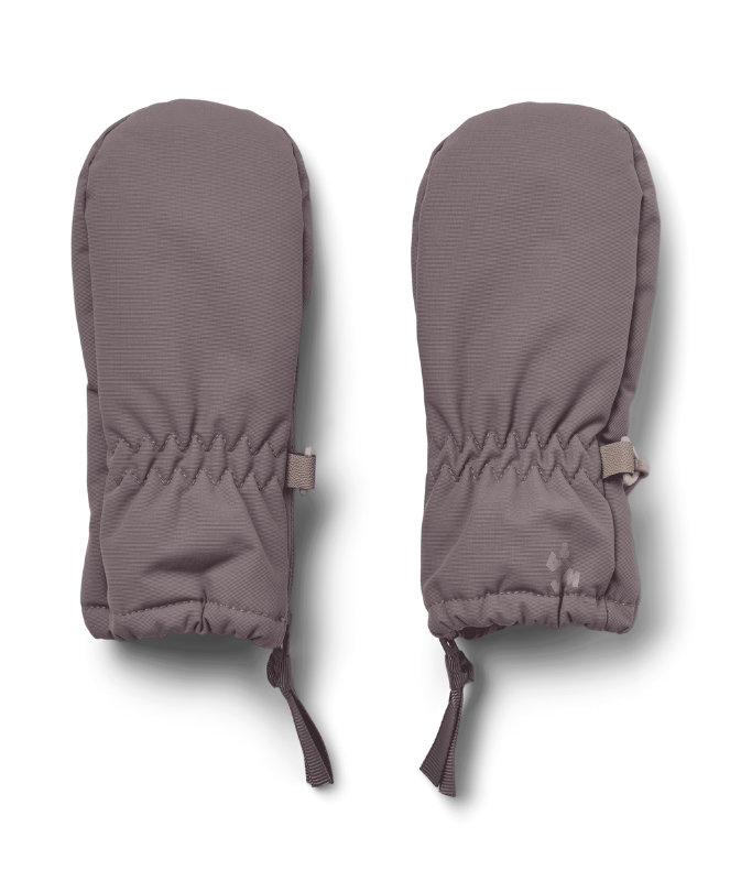 wheat baby mittens with zipper purple stone – kodomo