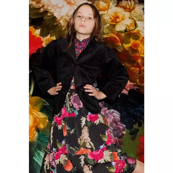 christina rohde flowers midi skirt black – kodomo