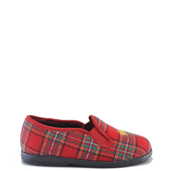 pèpè crown plaid loafer red – kodomo